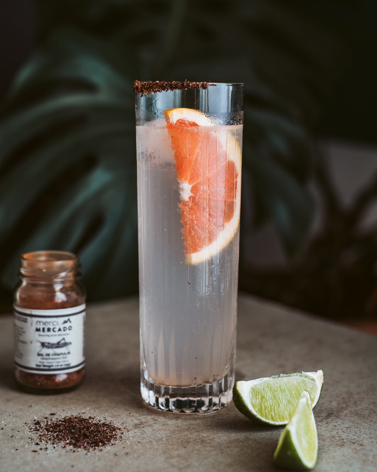 MEZCAL PALOMA WITH GRASSHOPPER SALT – MerciMercado